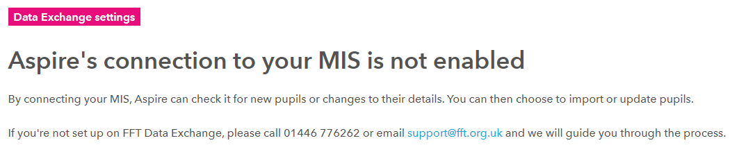 Data Exchange - setup - FFT Help Centre