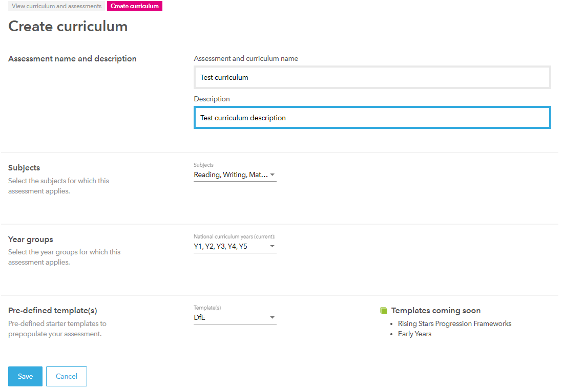 Create curriculum - FFT Help Centre