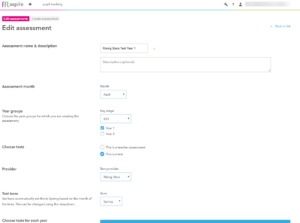 Edit assessments - FFT Help Centre