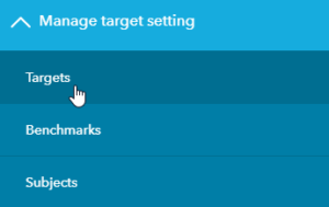 Manage target setting - targets - FFT Help Centre