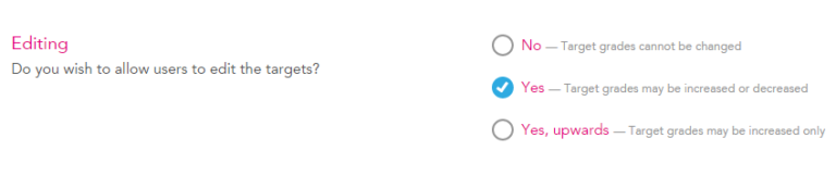 Manage target setting - targets - FFT Help Centre